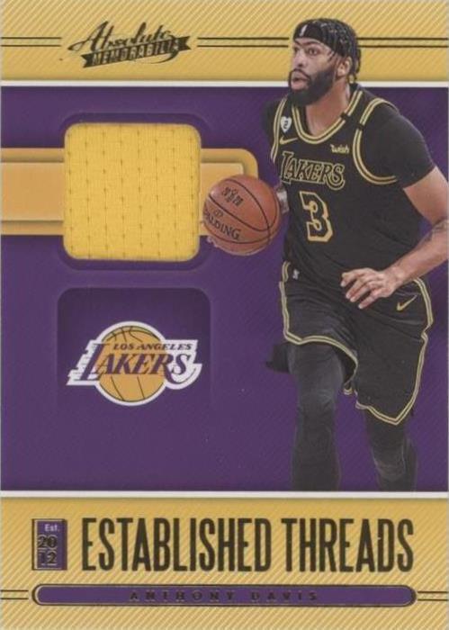 2020-21 Panini Absolute Memorabilia - Established Threads Anthony Davis ...