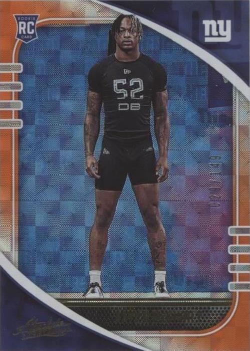 2020 Panini Absolute - Rookie Xavier McKinney #198 Orange Mosaic /149 ...