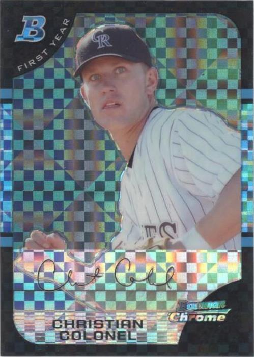 2005 Bowman Chrome - First Year X-Fractor #295 Christian Colonel /225 ...