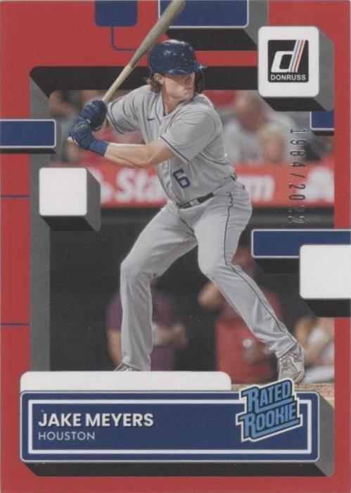 2022 Panini Donruss - Rated Rookie Jake Meyers #47 Red /2022 (RC) for ...