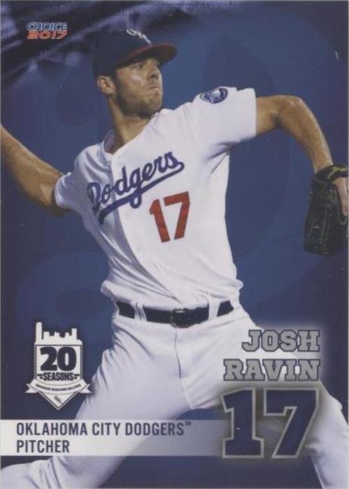 2017 Choice Oklahoma City Dodgers - #21 Josh Ravin for sale online | eBay