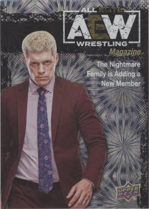 2021 Upper Deck AEW All Elite Wrestling - AEW Magazine Pyro #85 Cody ...