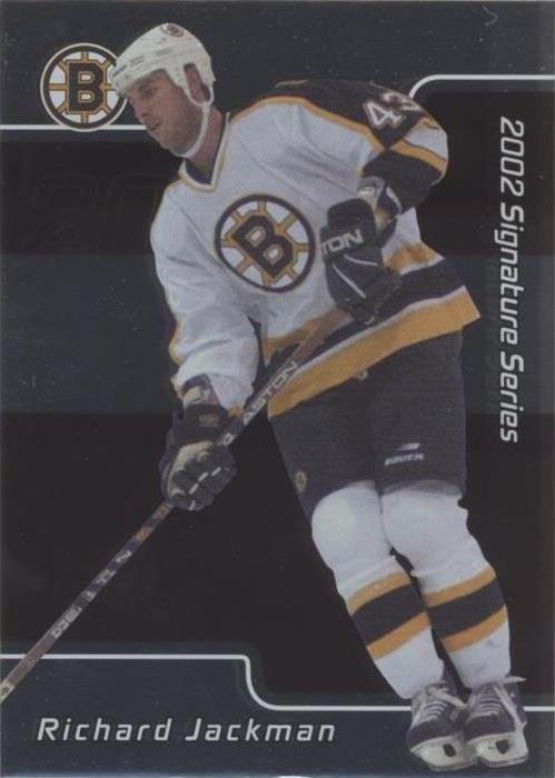 2001-02 In the Game Be A Player Signature Series - #208 Richard Jackman ...