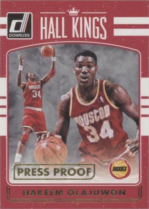 2016-17 Panini Donruss - Hall Kings Press Proof #18 Hakeem Olajuwon for ...