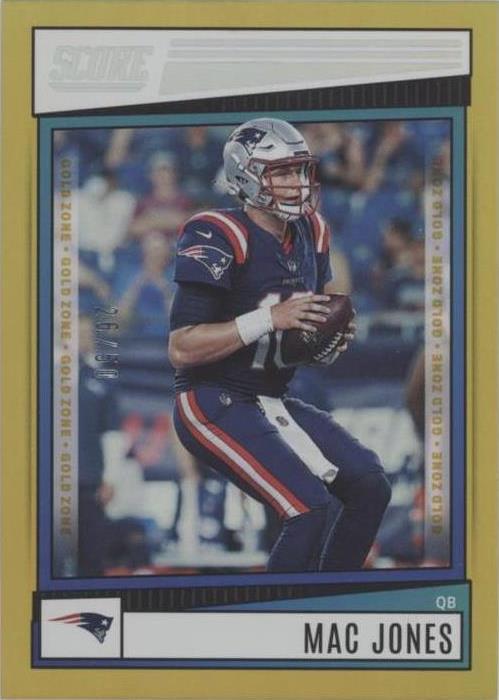 2022 Score - Gold Zone #284 Mac Jones /50 for sale online | eBay
