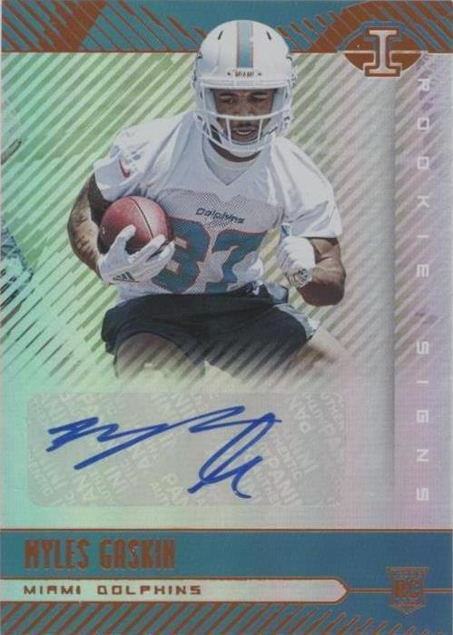 2019 Panini Illusions - Rookie Signs Myles Gaskin #RS-MYG Orange (AU ...