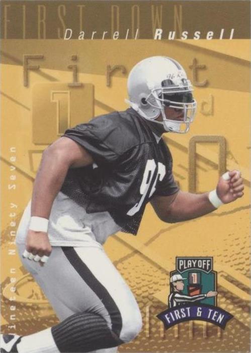 1997 Playoff First & Ten - #198 Darrell Russell (RC) for sale online | eBay