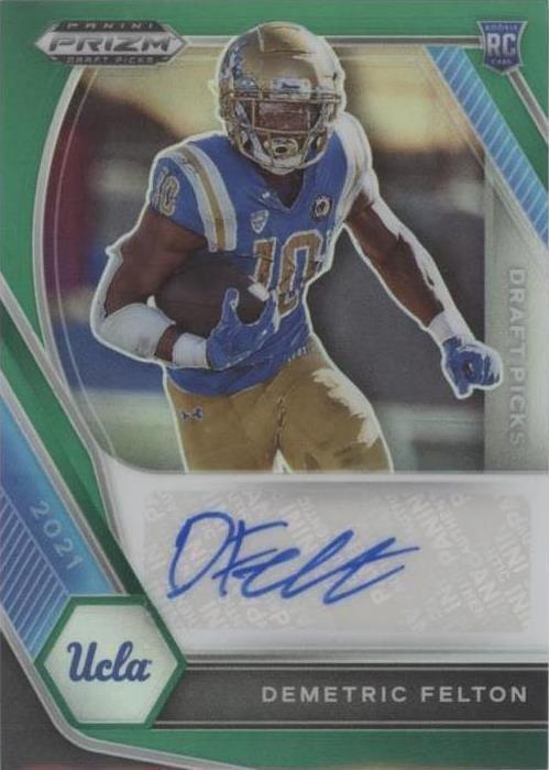 2021 Panini Prizm Draft Picks - Draft Picks Autographs Demetric Felton ...