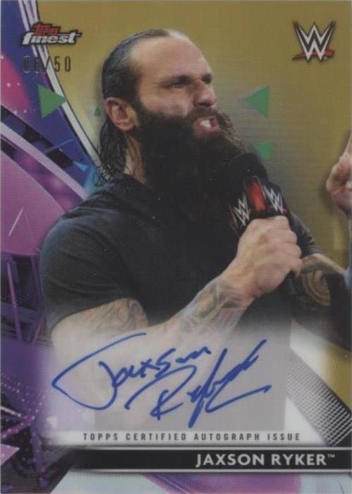 2021 Topps Finest WWE - Roster Autographs Gold Refractor #RA-JR Jaxson ...