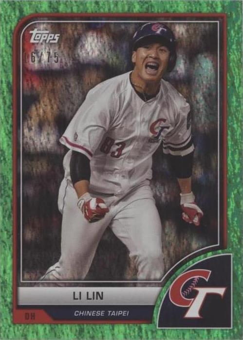 2023 Topps World Baseball Classic - Green Sparkle Foil #73 Li Lin /75 ...
