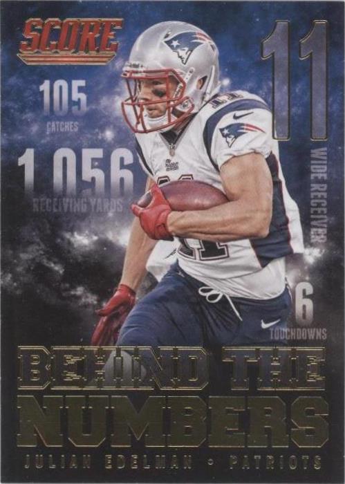 2014 Score - Behind The Numbers Gold #BN13 Julian Edelman for sale ...