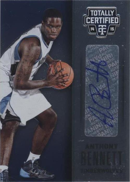 2014-15 Panini Totally Certified - Signatures #TCS-AB Anthony Bennett ...