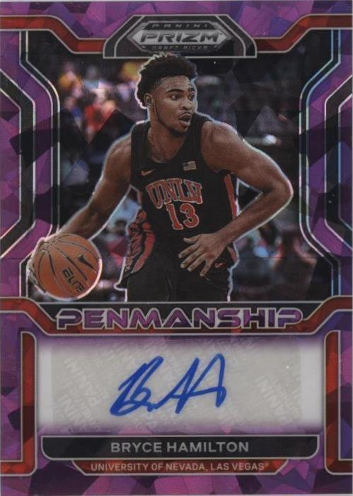 2022-23 Panini Prizm Draft Picks - College Penmanship Purple Ice Prizm ...