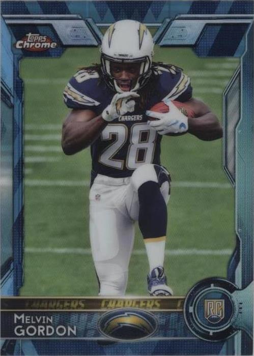 2015 Topps Chrome - Rookies Blue Diamond Refractor #105 Melvin Gordon ...