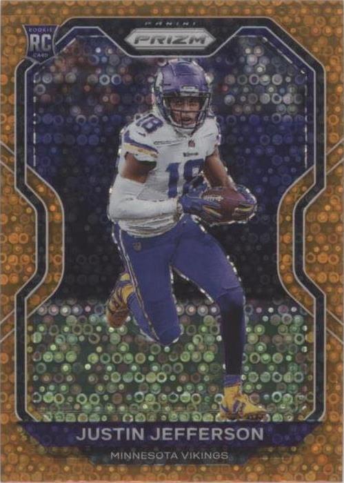 2020 Panini Prizm - Rookie Orange Disco Prizm #398 Justin Jefferson ...
