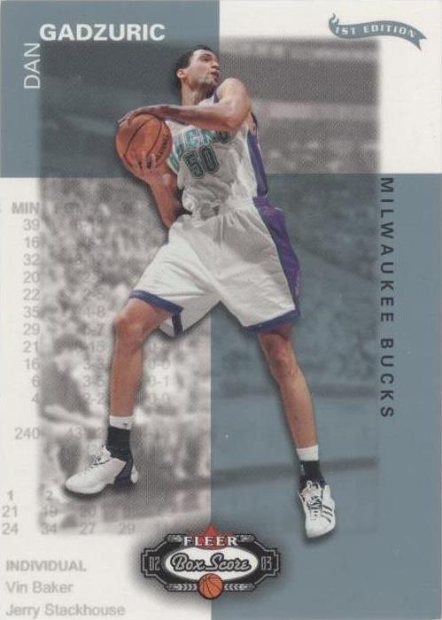 2002-03 Fleer Box Score - 1st Edition #165 Dan Gadzuric /100 (RC) for sale online | eBay