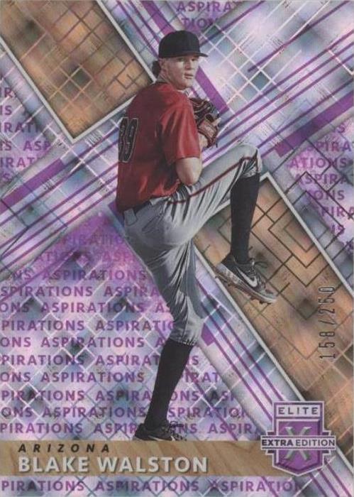 2019 Panini Elite Extra Edition - Blake Walston #26 Aspirations Purple ...