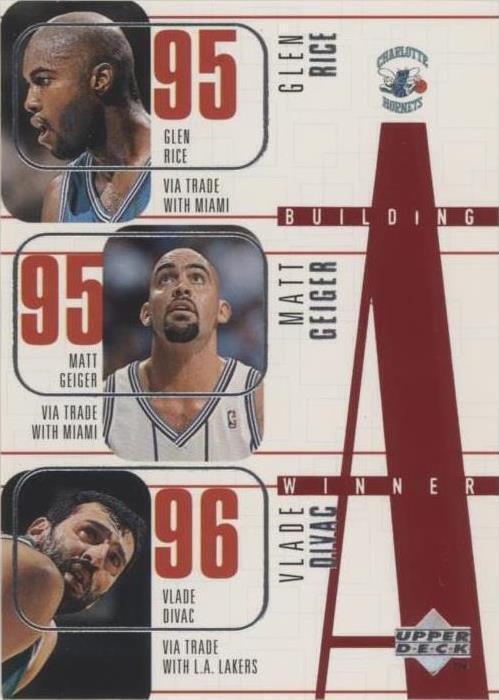 1996-97 Upper Deck - Building a Winner Glen Rice, Vlade Divac, Matt Geiger #138 for sale online ...