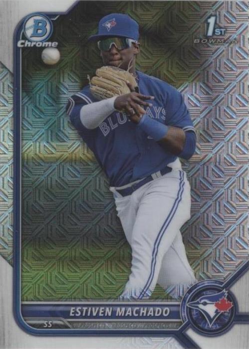 2022 Bowman - Chrome Prospects Mojo Refractor #BCP-12 Estiven Machado ...