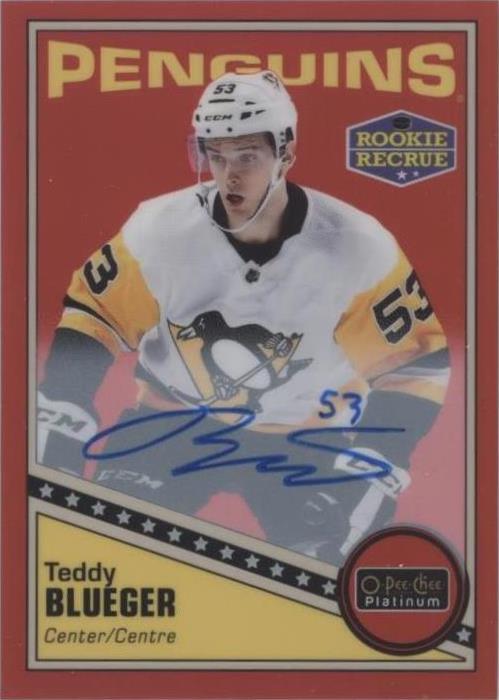 2019-20 O-Pee-Chee Platinum - Retro Rookie Rainbow Red Autographs #R-88 ...