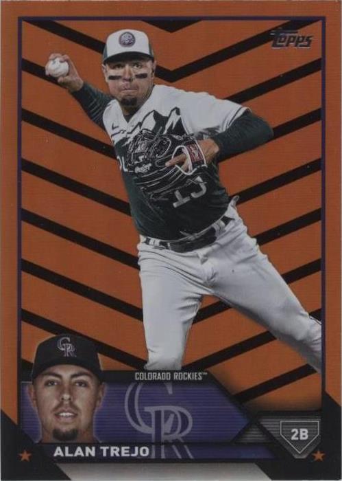 2023 Topps Update Series - Alan Trejo #US104 Orange & Black Foil for ...