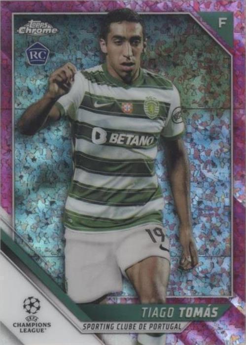 2021-22 Topps Chrome UCL - Tiago Tomas #174 Pink Mini-Diamond Refractor ...