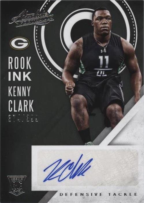 2016 Panini Absolute - Rook Ink Silver #32 Kenny Clark /399 (AU, RC ...
