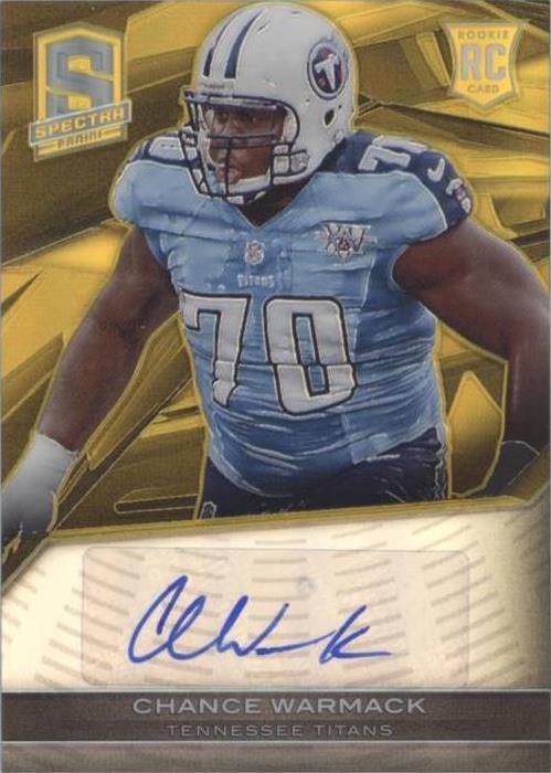 2013 Panini Spectra - Rookie Autographs Gold #116 Chance Warmack /10 ...