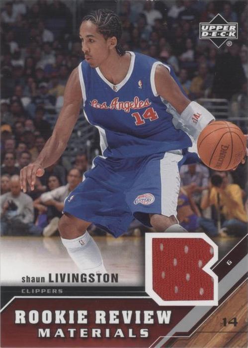 2005-06 Upper Deck - Rookie Review Materials Shaun Livingston #RRM-SL ...
