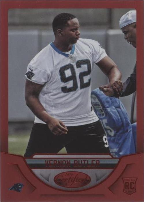 2016 Panini Certified - Rookies Vernon Butler #140 Mirror Red /99 (RC ...
