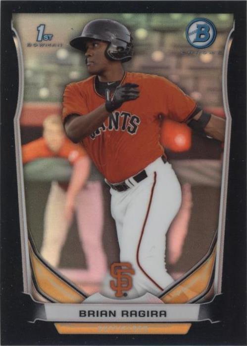 2014 Bowman - Prospects Chrome Black Refractor #BCP100 Brian Ragira /99 ...