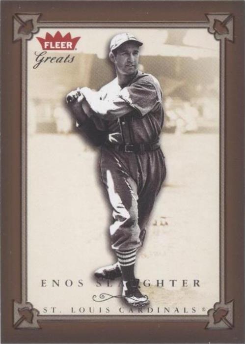 2004 Fleer Greats of the Game - #97 Enos Slaughter for sale online | eBay