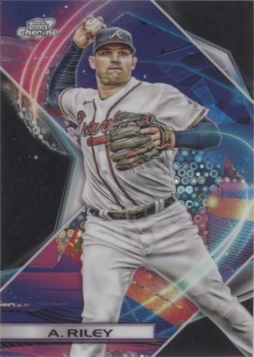 2022 Topps Cosmic Chrome - Austin Riley #183 Black Eclipse Refractor ...