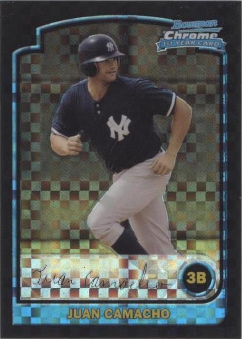 2003 Bowman Draft Picks & Prospects - Chrome X-Fractor #BDP111 Juan Camacho /130 (RC) for sale ...