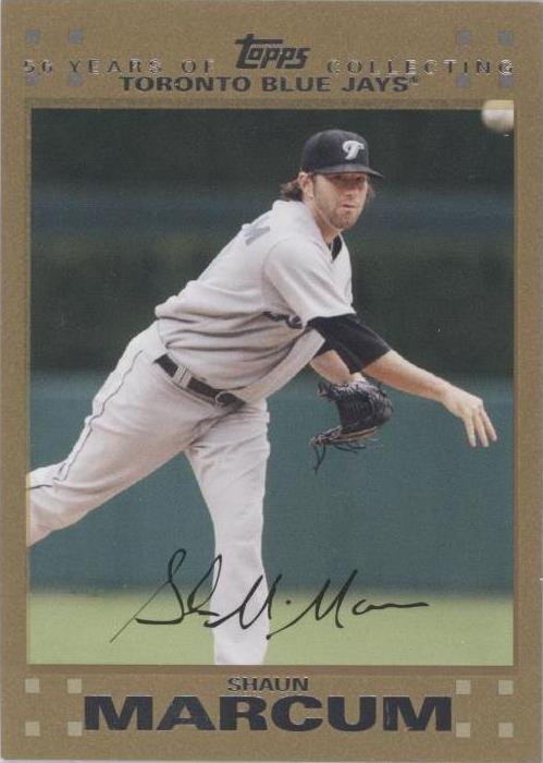 2007 Topps Updates & Highlights - Shaun Marcum #UH298 Gold /2007 for ...