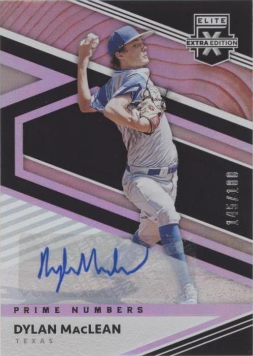 2020 Panini Elite Extra Edition - Prime Numbers A Signatures #122 Dylan MacLean /180 (AU, RC ...