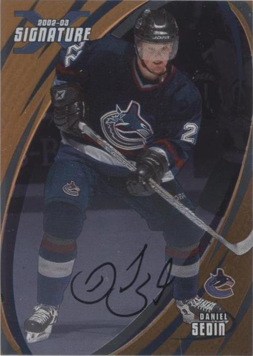 2002-03 In the Game Be A Player Signature Series - Daniel Sedin #055 ...