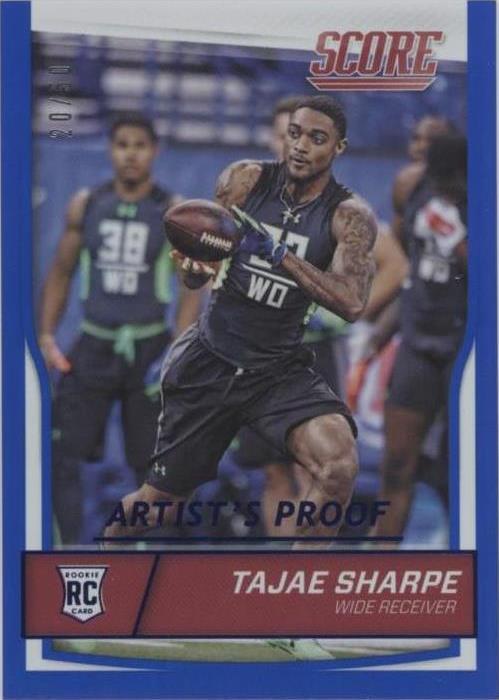 2016 Score - Rookies Jumbo Artist's Proof #375 Tajae Sharpe /50 (RC ...