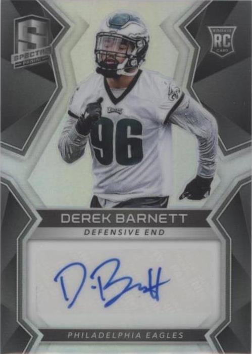 2017 Panini Spectra - Rookie Autographs #180 Derek Barnett /199 (AU, RC ...