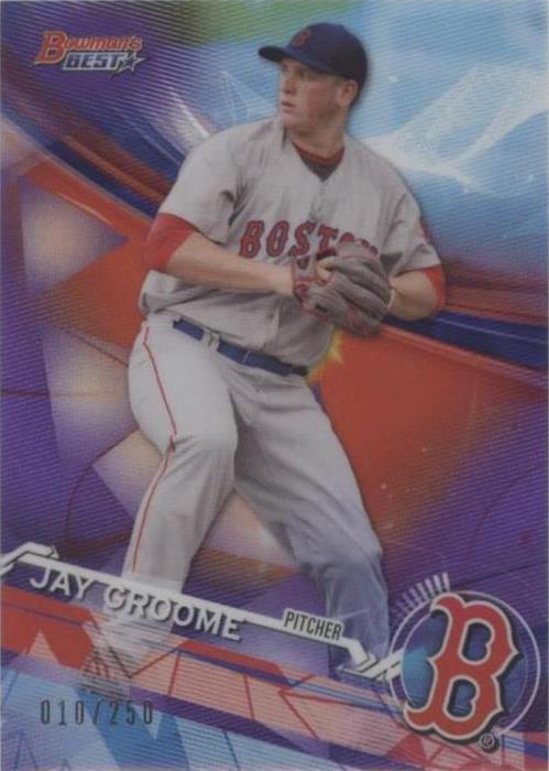 2017 Bowman's Best - Top Prospects Jay Groome #TP-14 Purple Refractor ...
