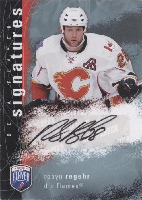 2007-08 Upper Deck Be a Player - Signatures Robyn Regehr #S-RR (AU) for ...