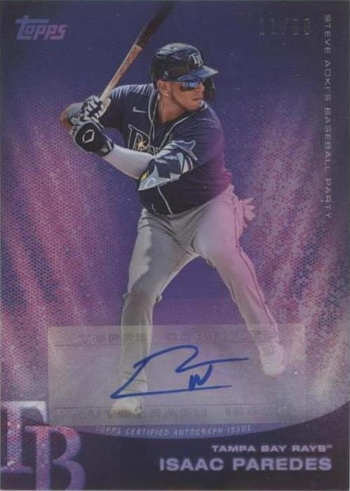 2022 Topps X Steve Aoki - Base Autographs Purple Glitter Blast #156A ...