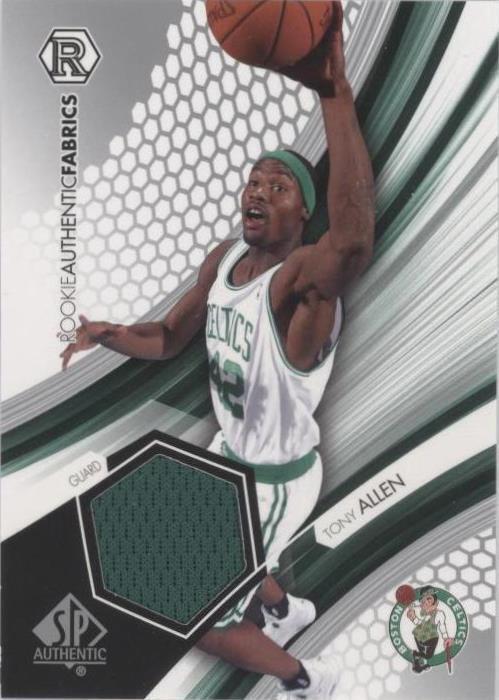 2004-05 SP Authentic - Rookie Authentic Fabrics Tony Allen #RAF-TA (MEM ...