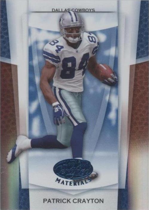 2007 Leaf Certified Materials - Mirror Blue #6 Patrick Crayton /50 for ...