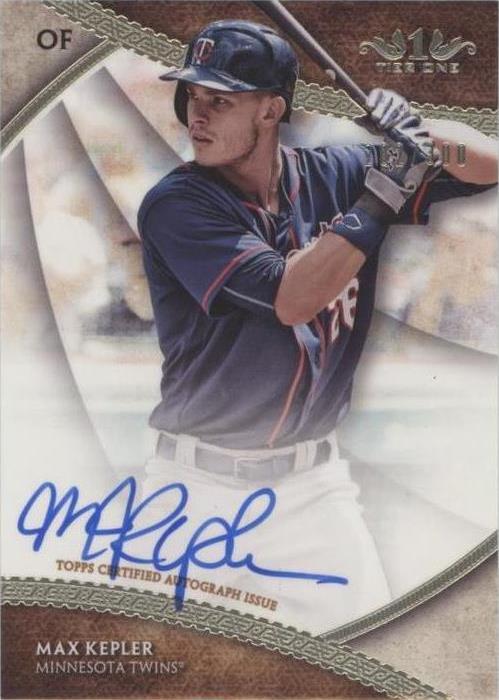 2017 Topps Tier One - Break Out Autographs #BOA-MKE Max Kepler /300 (AU ...