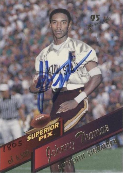 1995 Superior Pix - Autographs #32 Johnny Thomas, Johnny Thomas /6500 ...