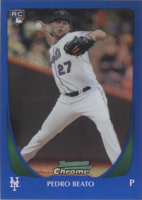 2011 Bowman Draft Picks & Prospects - Chrome Blue Refractor #5 Pedro ...