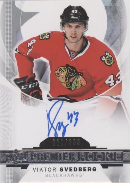 2015-16 Upper Deck Premier - Premier Rookie Autograph Viktor Svedberg ...
