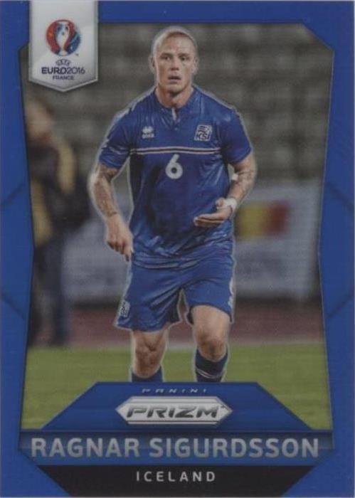 2016 Panini Prizm UEFA Euro - Ragnar Sigurdsson #111 Blue Prizm /249 ...