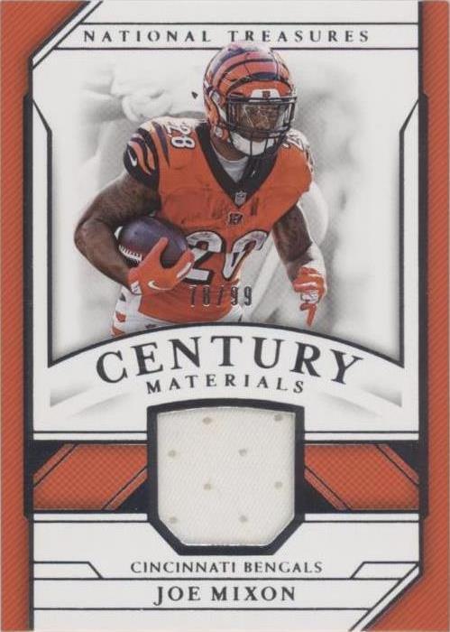 2018 Panini National Treasures - Century Materials #CM-JM Joe Mixon /99 ...